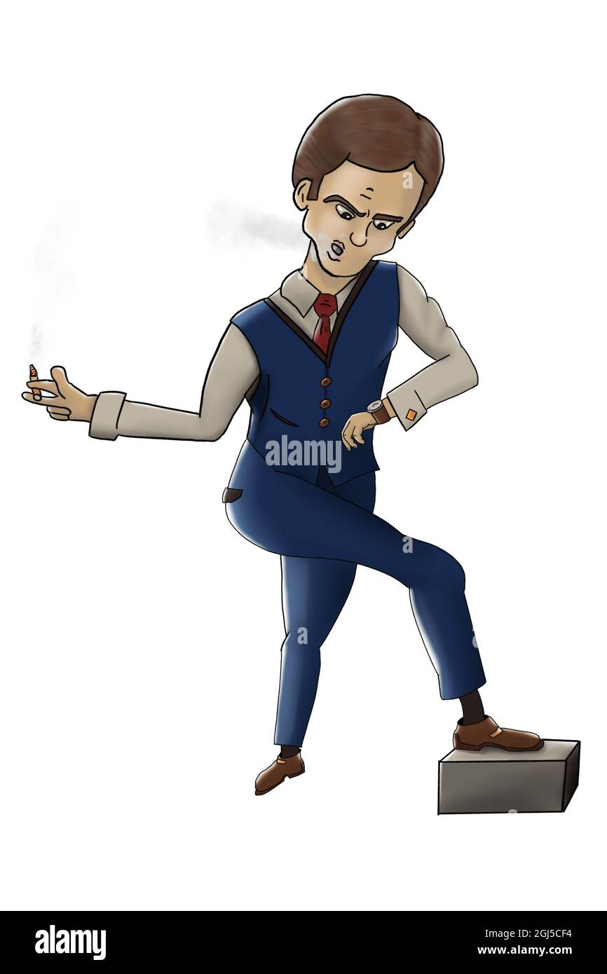 Tall Skinny Guy Cartoon