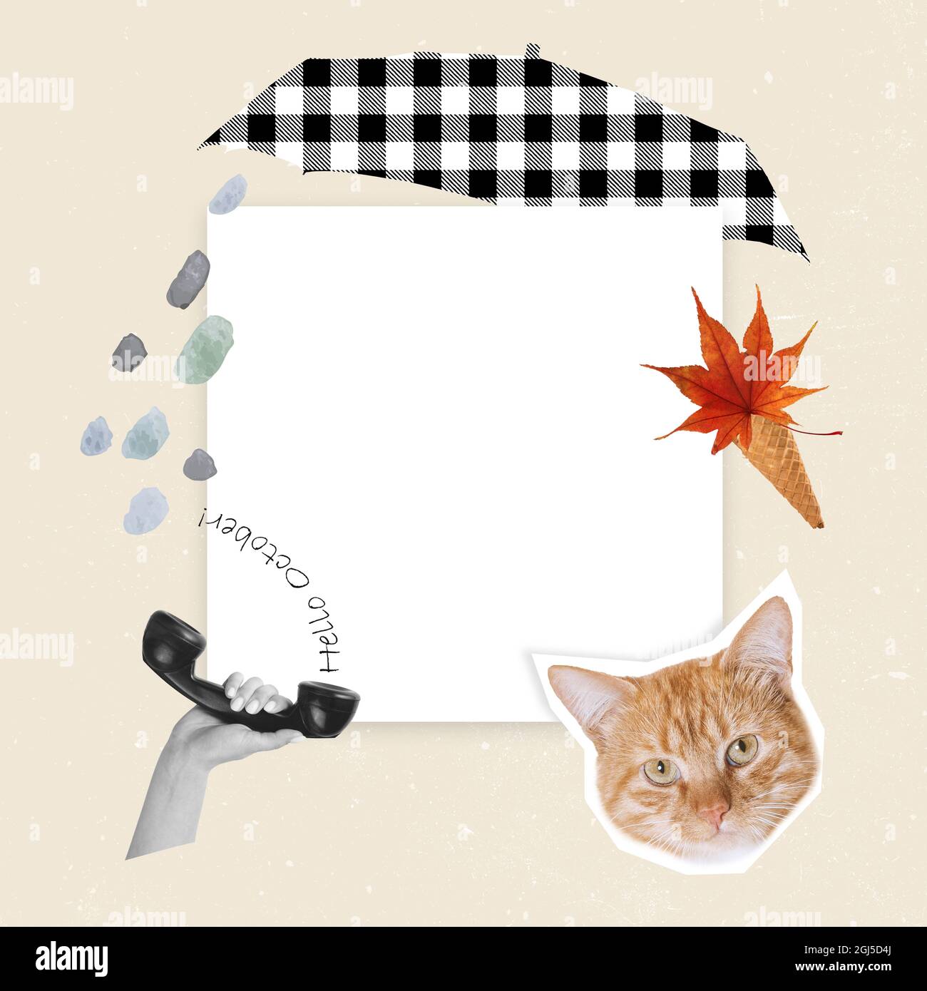 Minimalism, contemporary art collage. Inspiration, idea, trendy urban ...