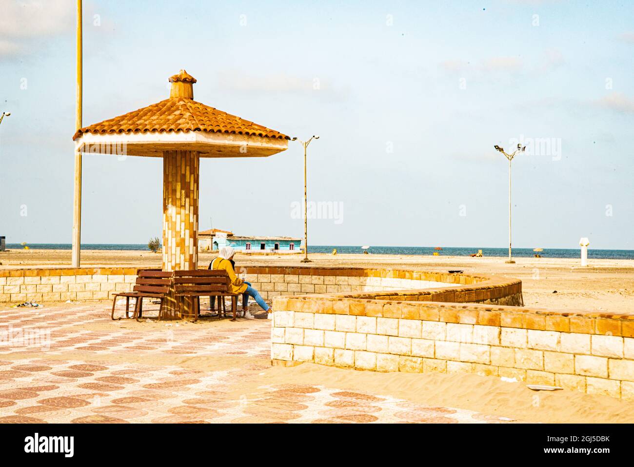 Egypt, The Nile Delta, view from road from Ras el-Bar west to Mansoura ...
