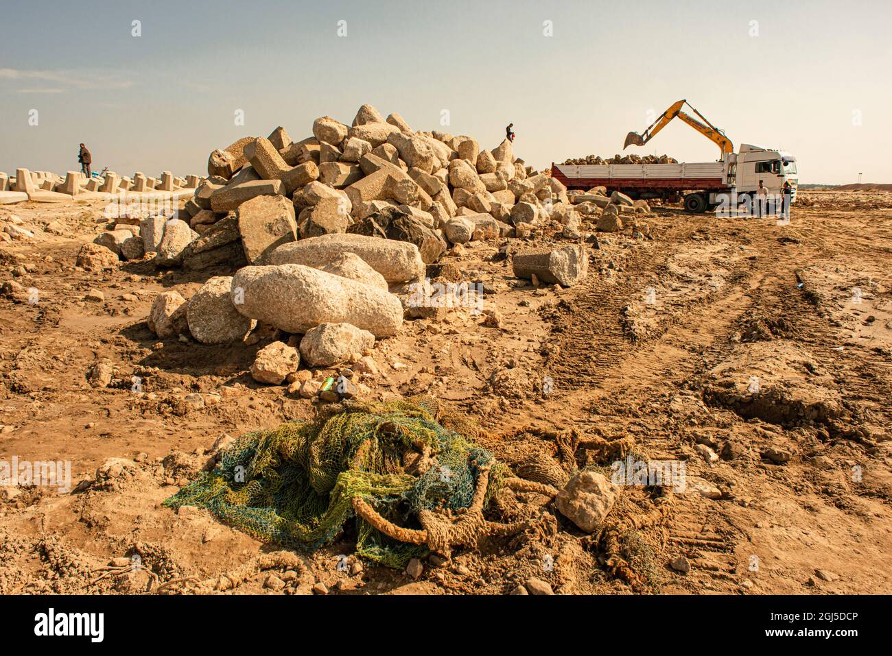 Egypt, The Nile Delta, Rasheed Branch of Nile, confluence with ...