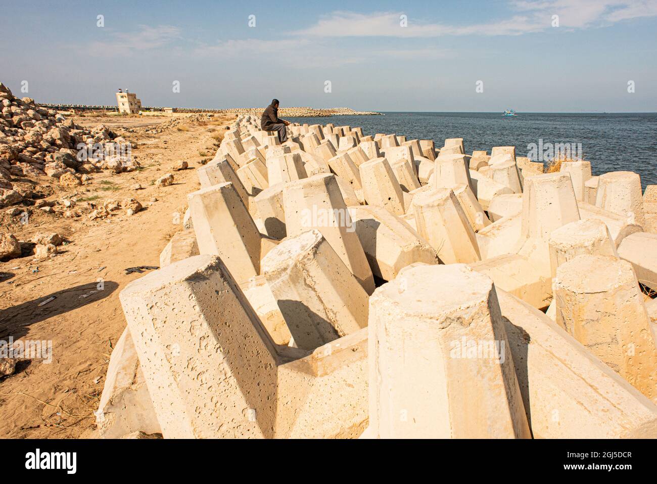 Egypt, The Nile Delta, Rasheed Branch of Nile, confluence with ...