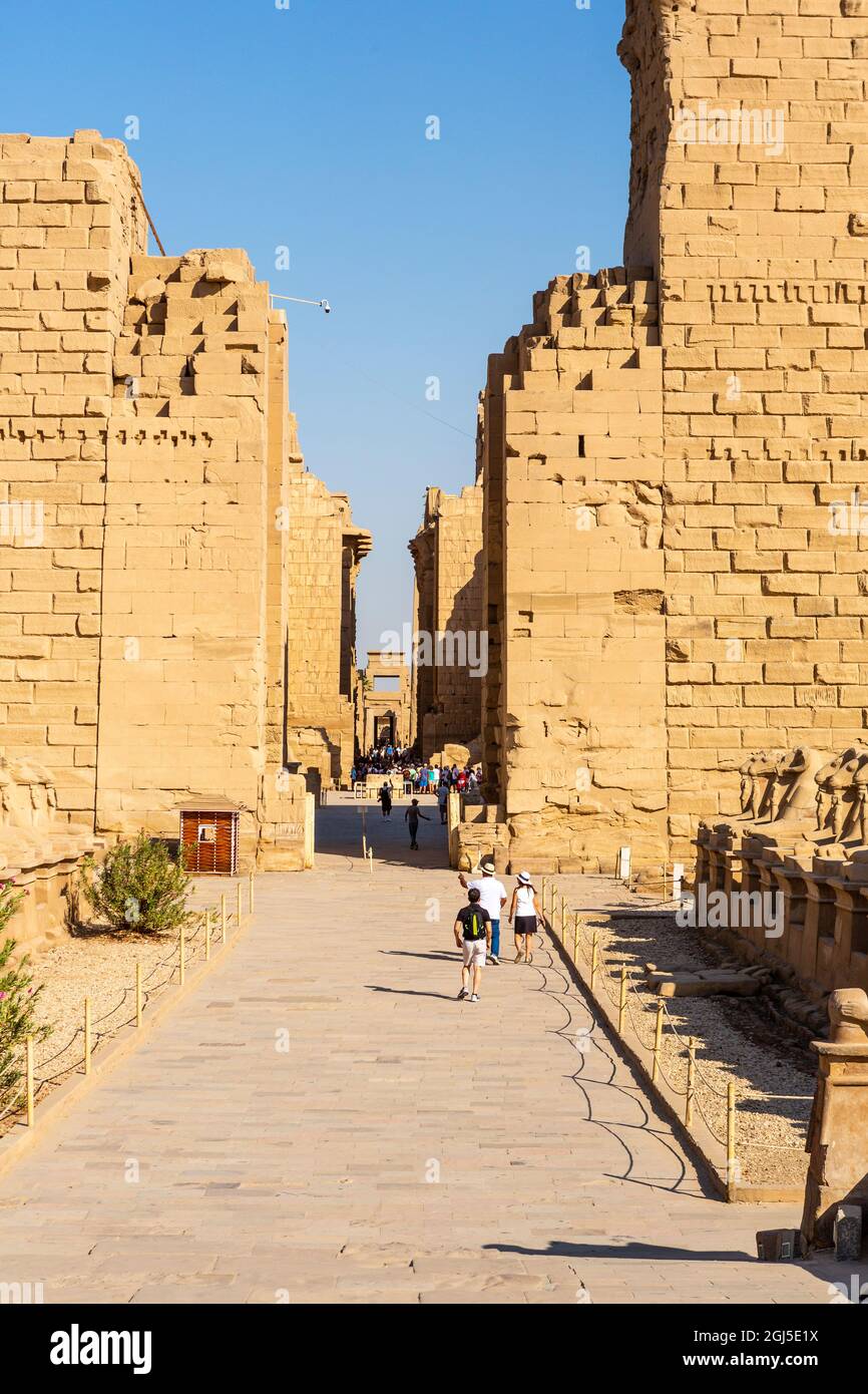 Egypt. The Karnak Temple comprises a vast mix of temples, chapels ...