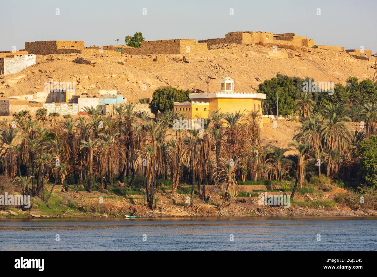 Egypt. Life along the Nile River on a cruise. (Editorial Use Only Stock ...