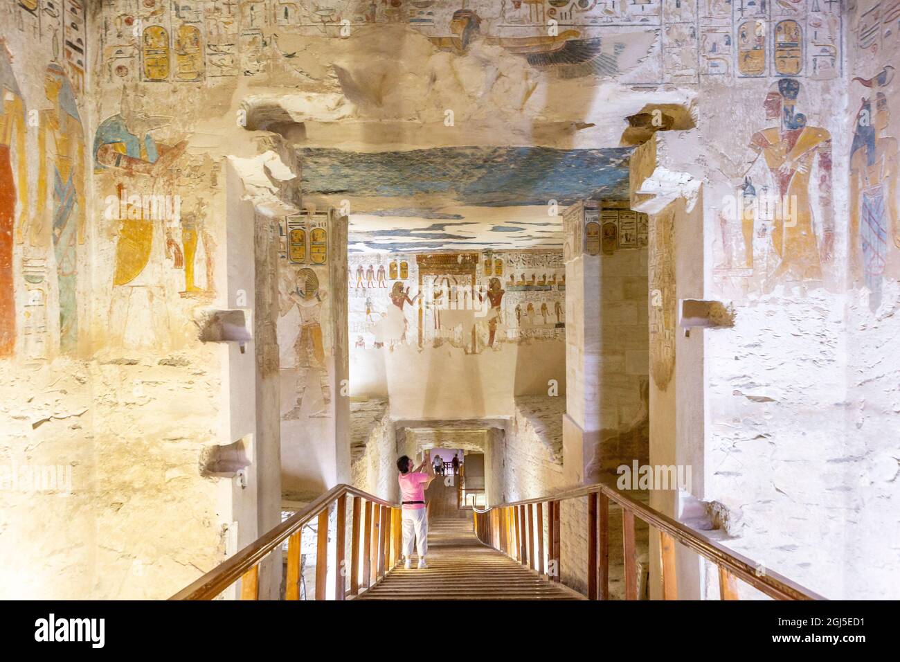 Egypt. Tomb of Merneptah, Valley of the Kings. (Editorial Use Only ...