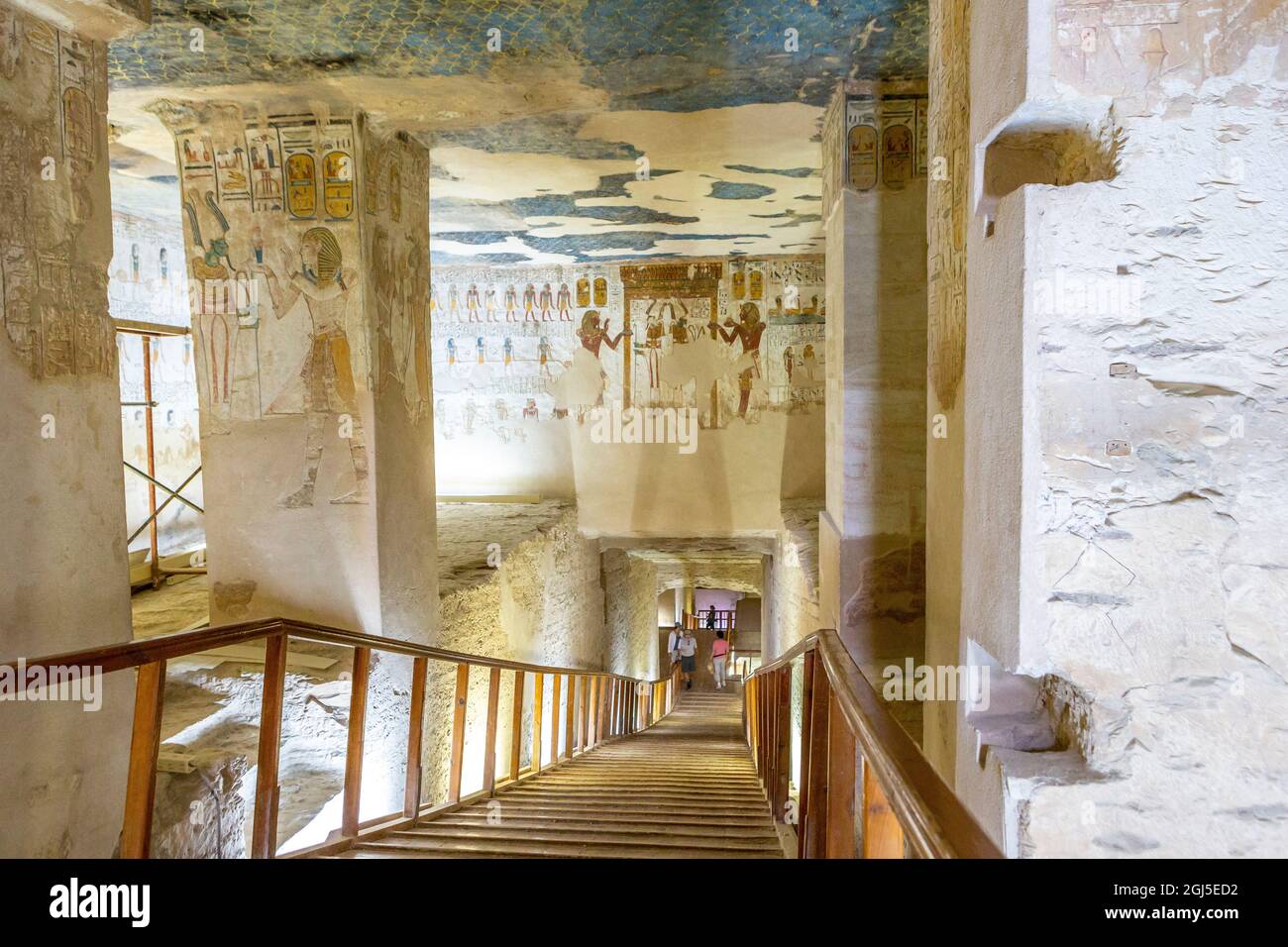 Egypt. Tomb of Merneptah, Valley of the Kings. (Editorial Use Only ...