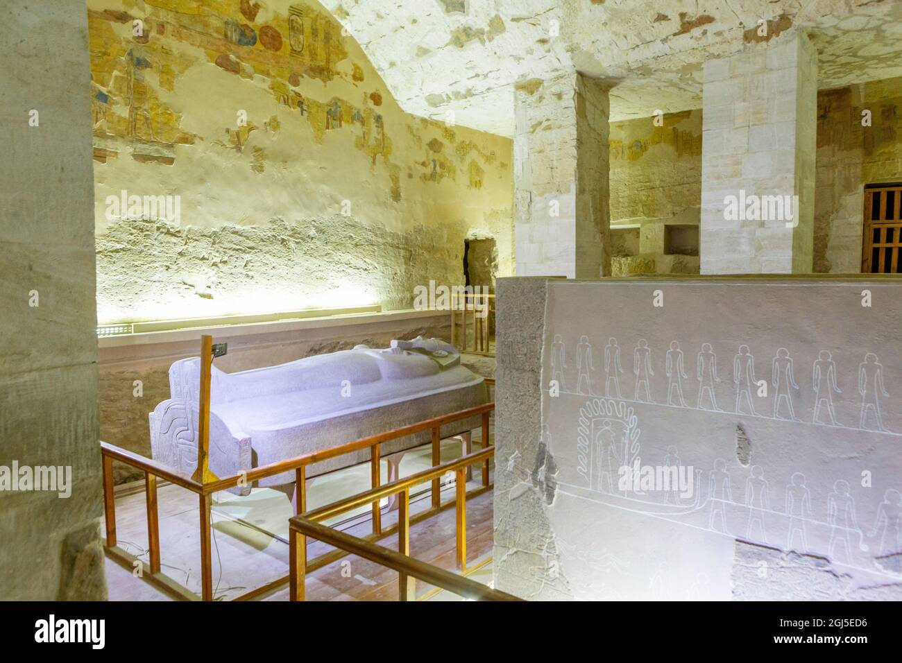 Egypt. Tomb of Merneptah, Valley of the Kings. (Editorial Use Only ...