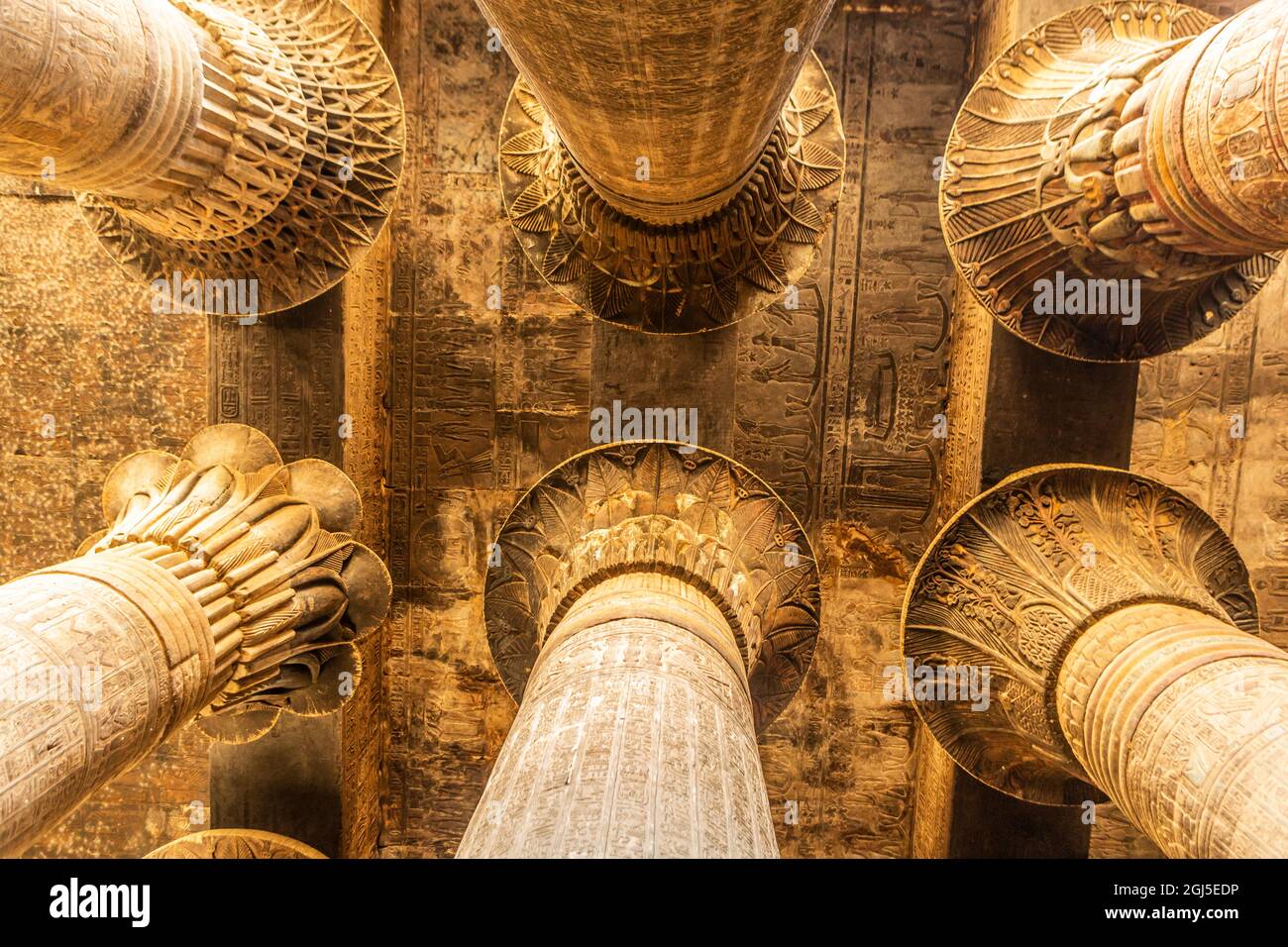 Egypt. Temple of Khnum at Esna. (Editorial Use Only Stock Photo - Alamy