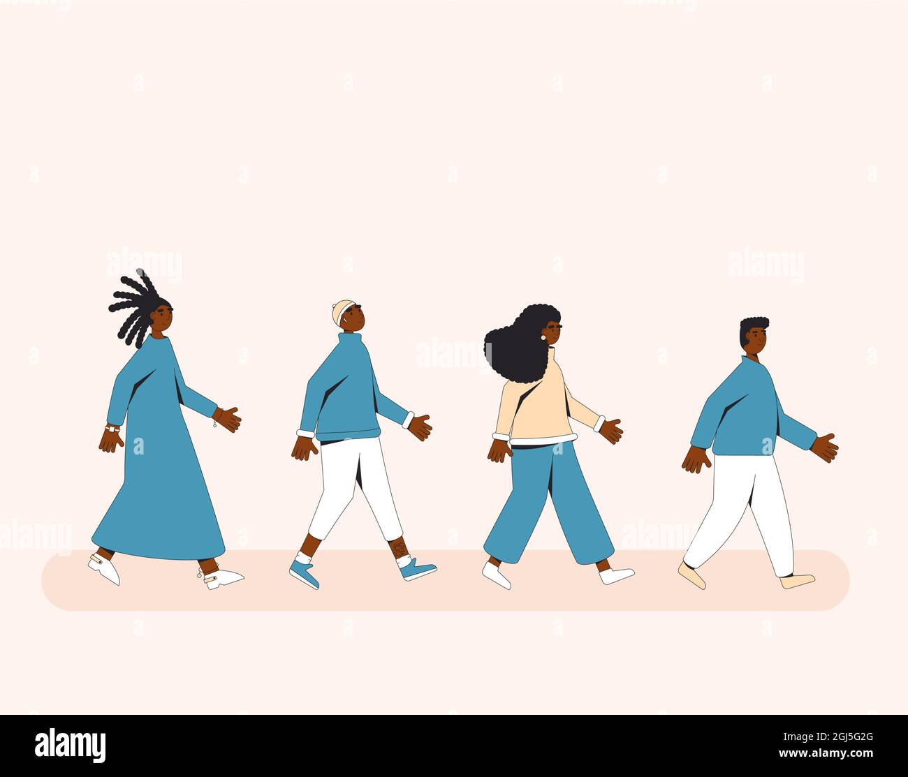 Marching in step Stock Vector Images - Alamy