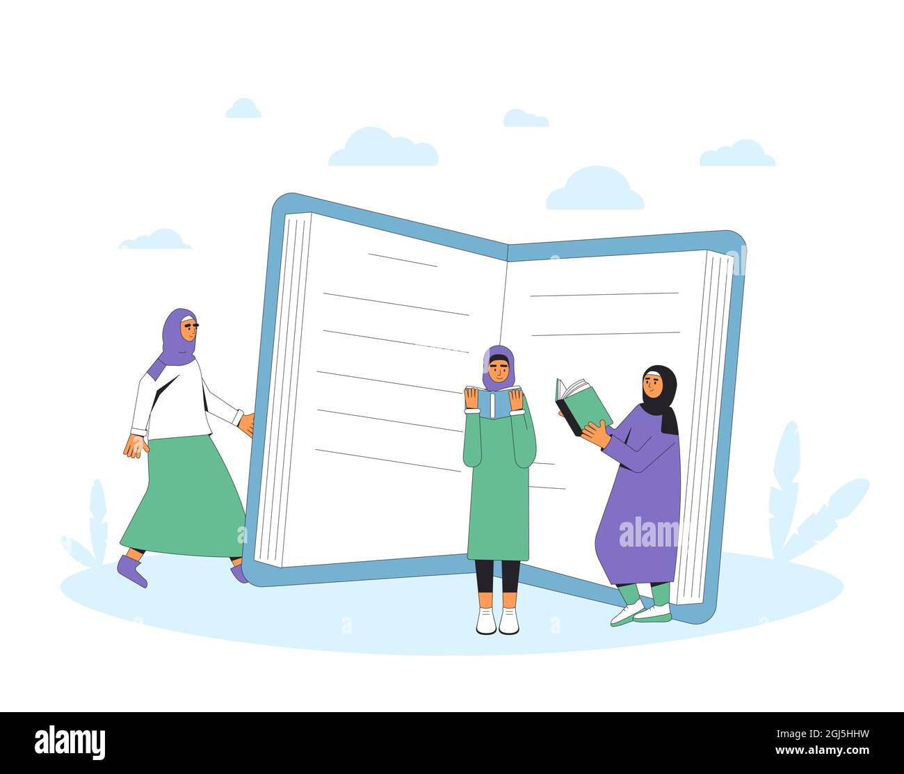 Muslim students exam Stock Vector Images - Alamy