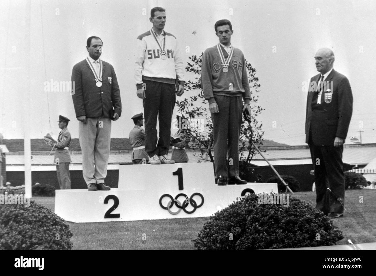 Tokyo olympic ceremony 1964 Black and White Stock Photos & Images - Alamy