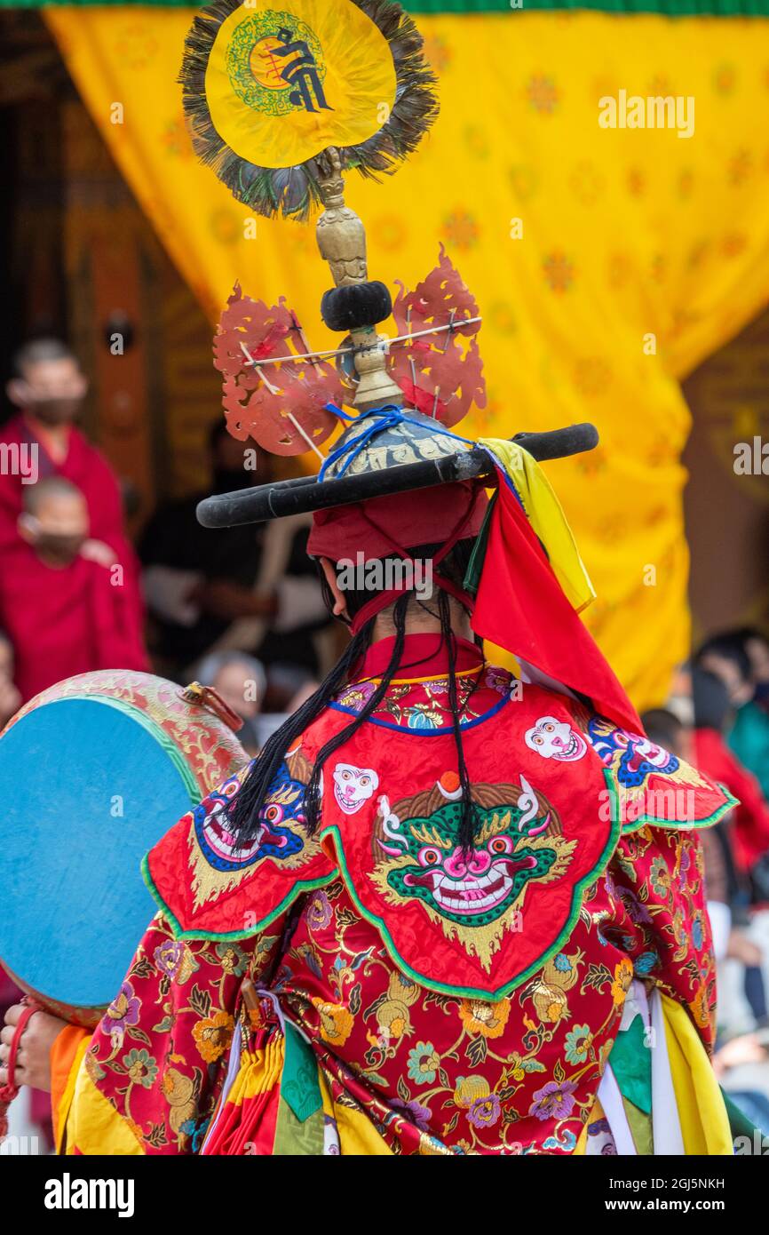 Bhutan, Punakha Dzong. Punakha Drubchen Festival. The Dance of the ...