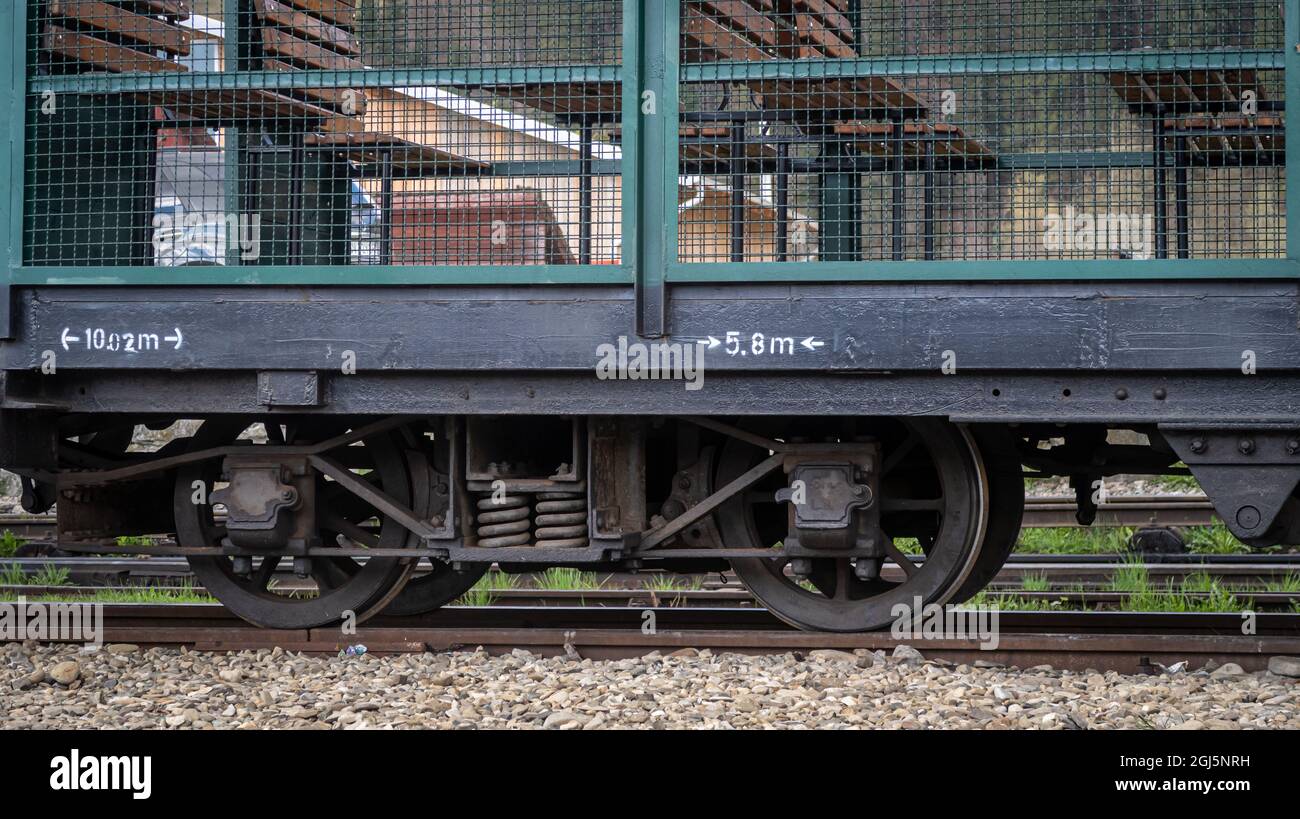 Old rail freight wagon Stock Photo - Alamy