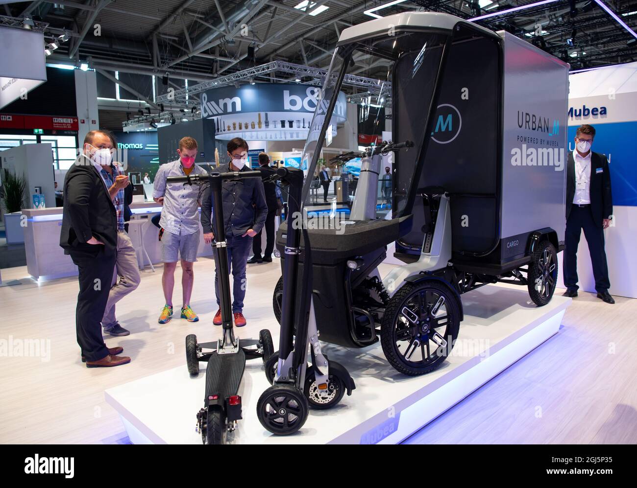 Munich, Germany. 09th Sep, 2021. An electric cargo bike can be seen at ...