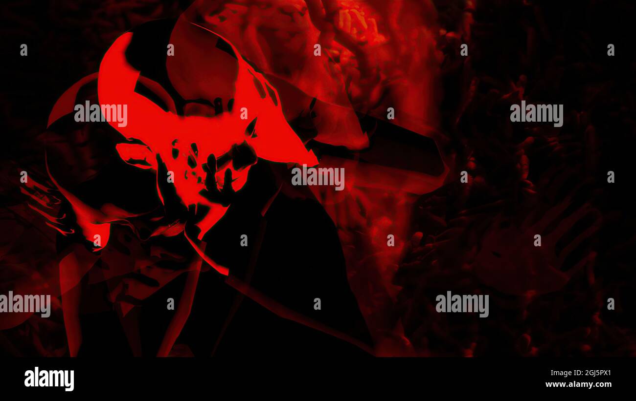 3d illustration - Disturbing Horror Background Stock Photo - Alamy