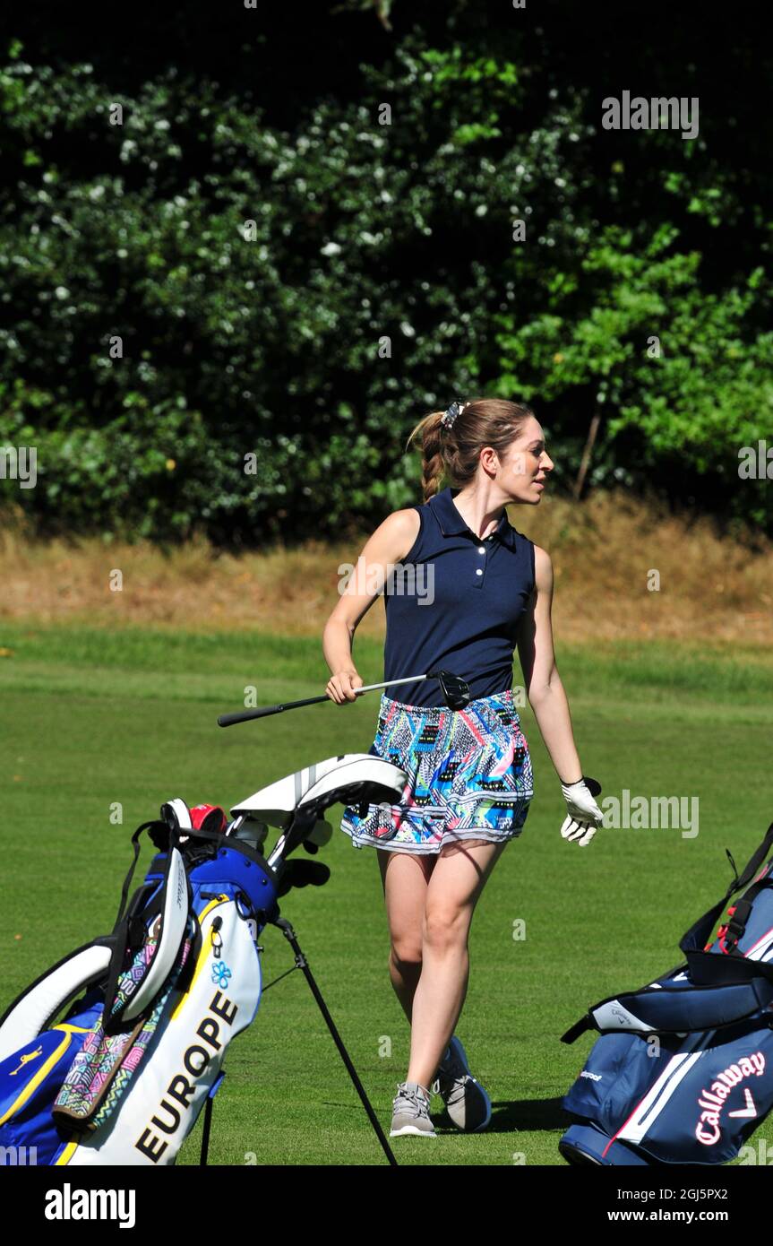 The Jazzy Golfer playing golf Stock Photo - Alamy