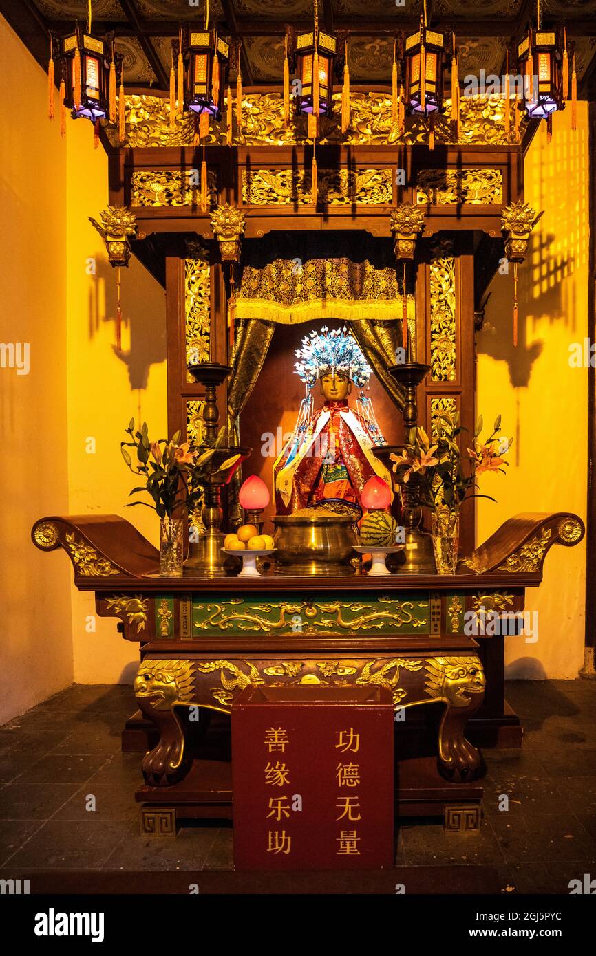 Asia, China, Shanghai, Shanghai City God Temple Stock Photo - Alamy