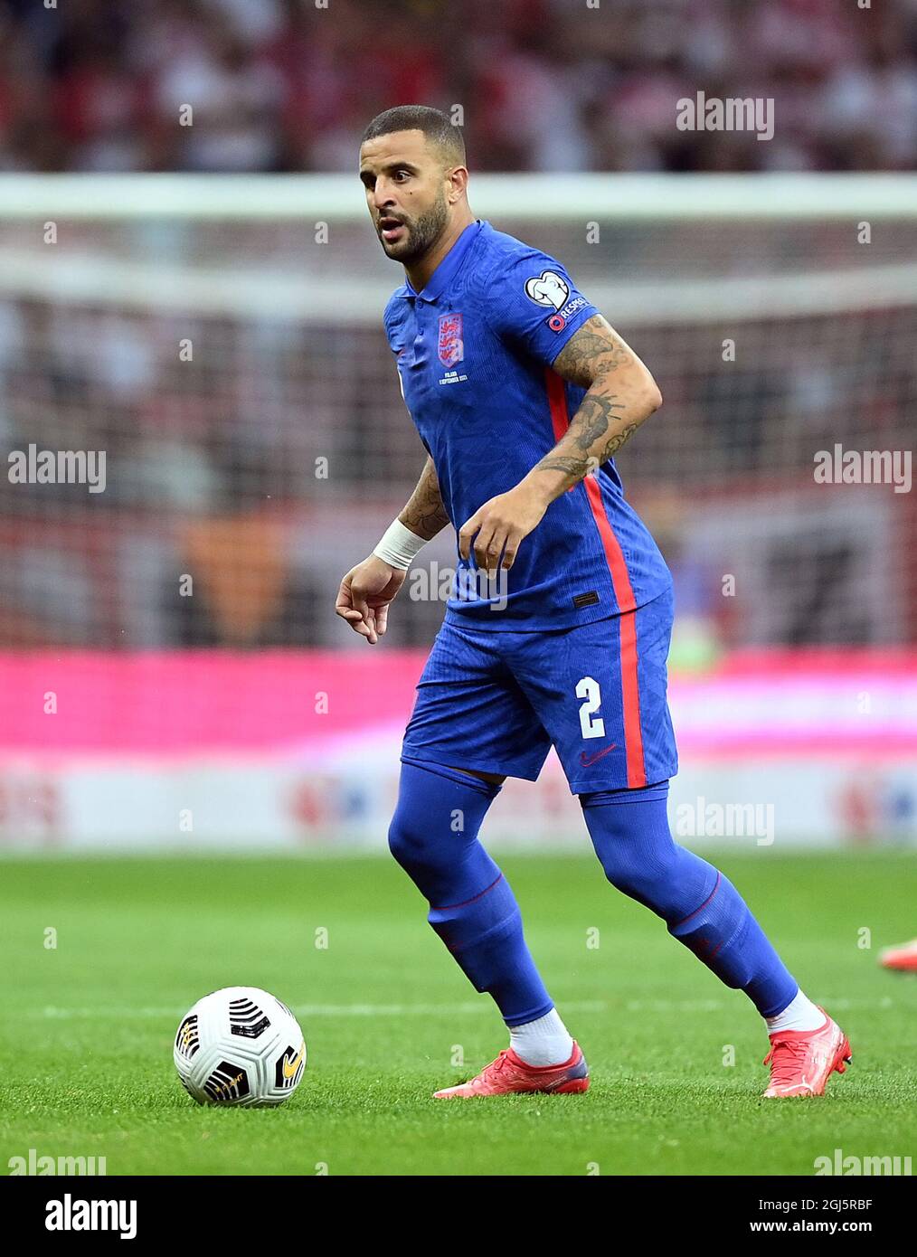 England's Kyle Walker during the 2022 FIFA World Cup Qualifying match ...