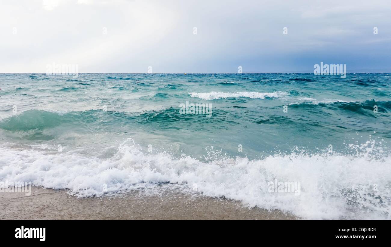 Strong wind over sand beach hi-res stock photography and images - Alamy