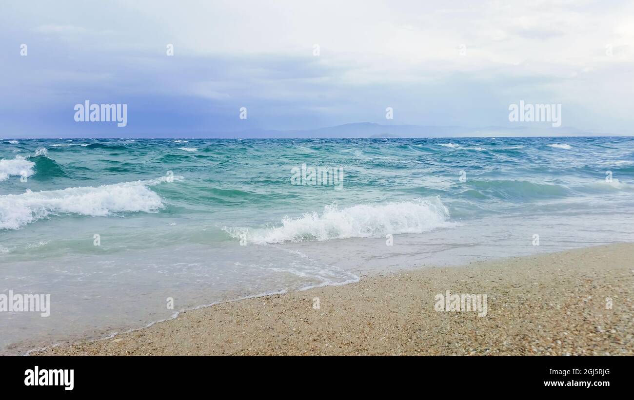 Strong wind over sand beach hi-res stock photography and images - Alamy