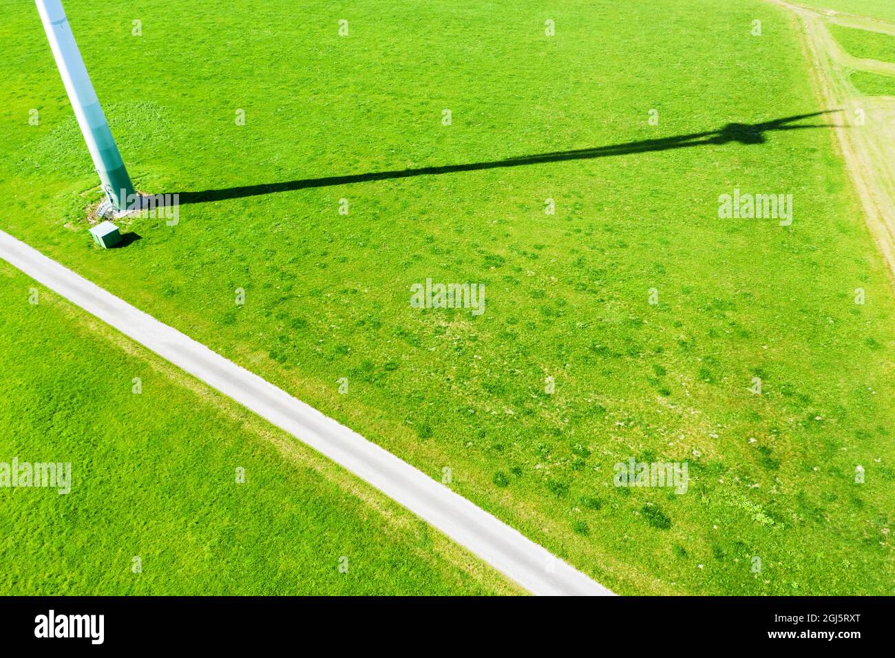 Wind turbine with shadow hi-res stock photography and images - Alamy