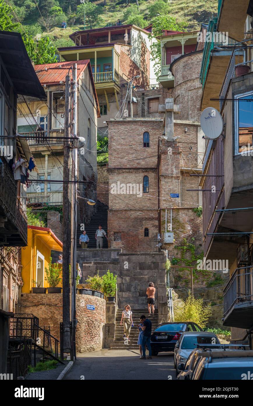 Tbilisi old town street hi-res stock photography and images - Alamy