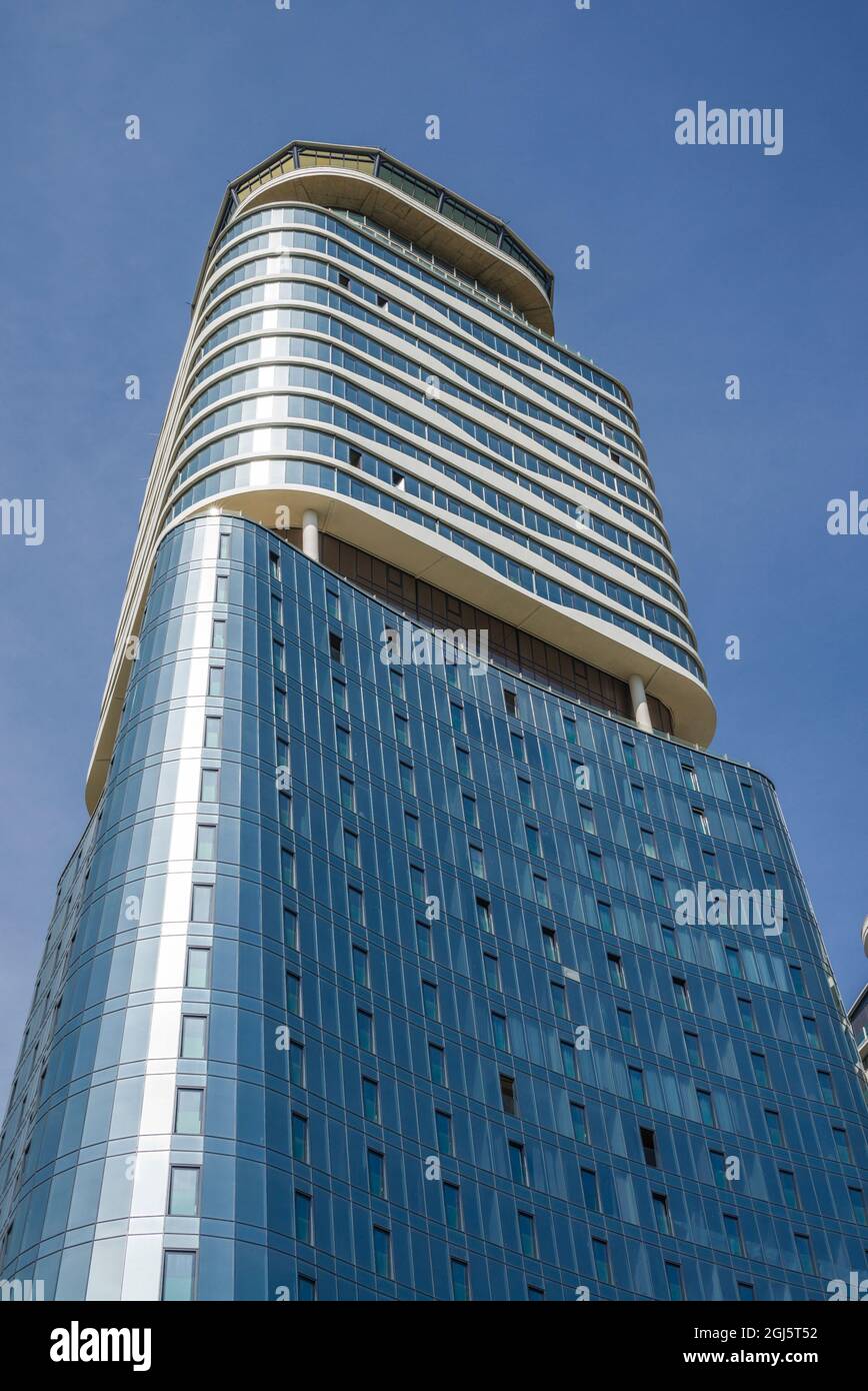 Georgia, Tbilisi. High-rise building, King David Center Stock Photo - Alamy