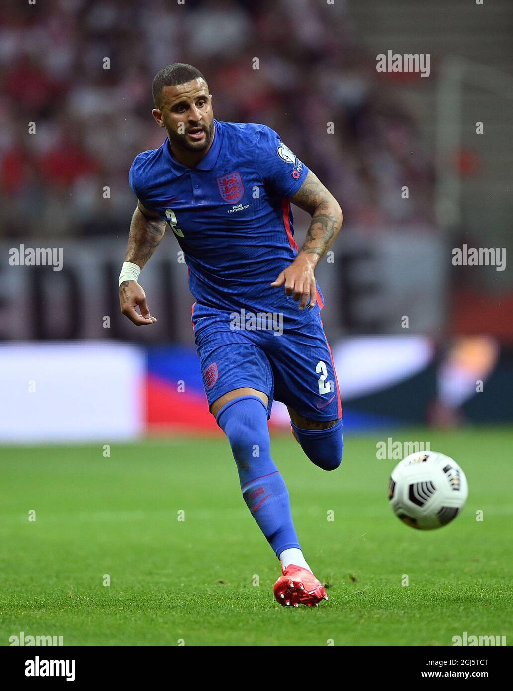 England's Kyle Walker during the 2022 FIFA World Cup Qualifying match ...