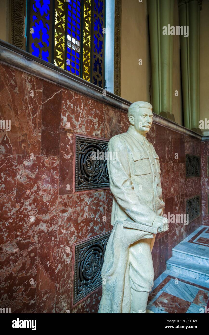 Georgia, Gori. Stalin Museum dedicated to former Soviet dictator Joseph ...