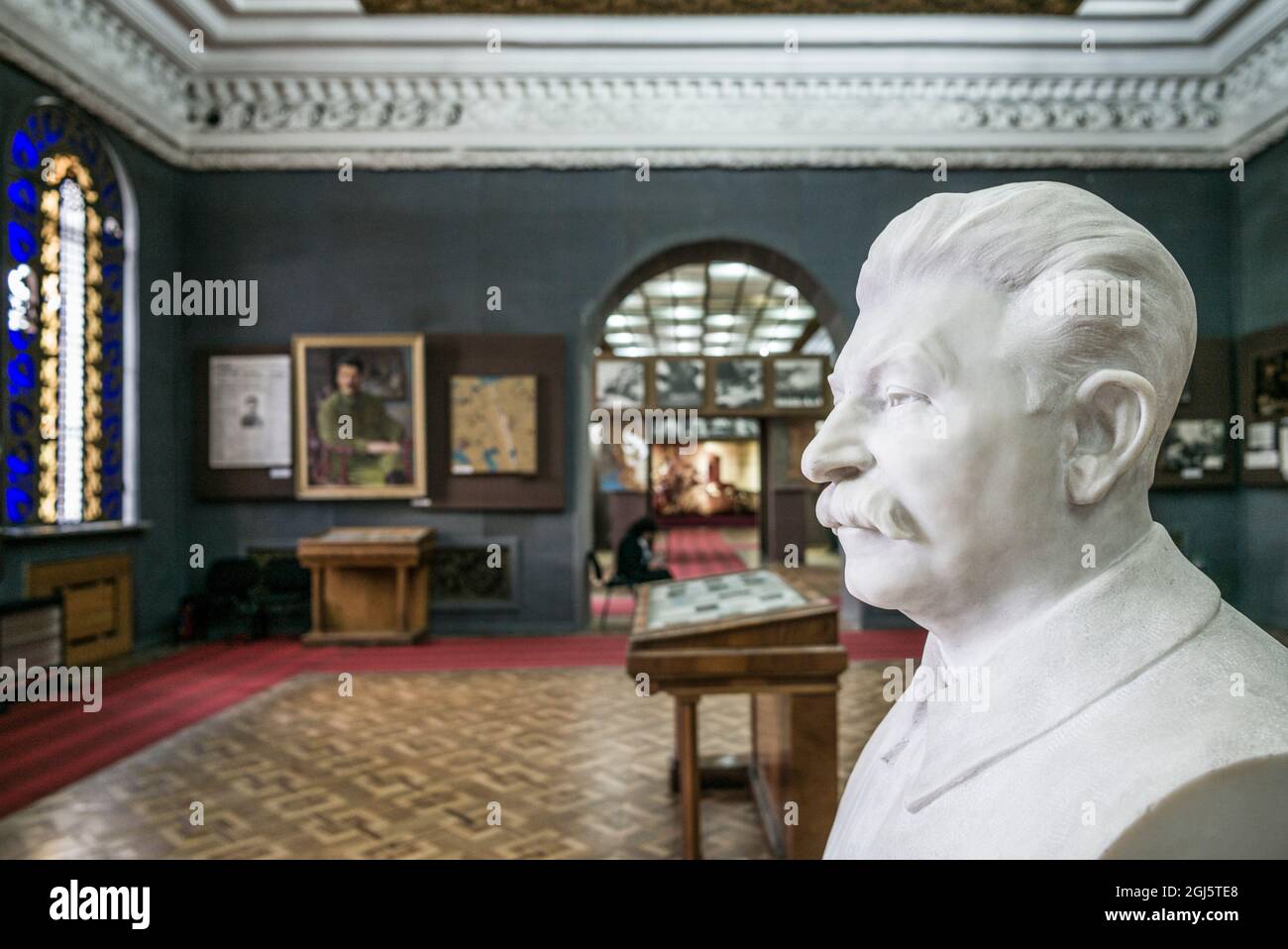 Georgia, Gori. Stalin Museum dedicated to former Soviet dictator Joseph ...