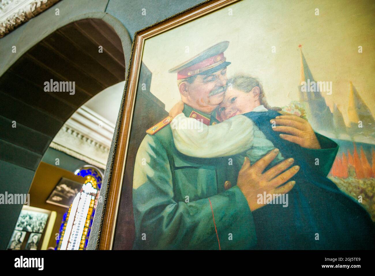 Georgia, Gori. Stalin Museum dedicated to former Soviet dictator Joseph ...
