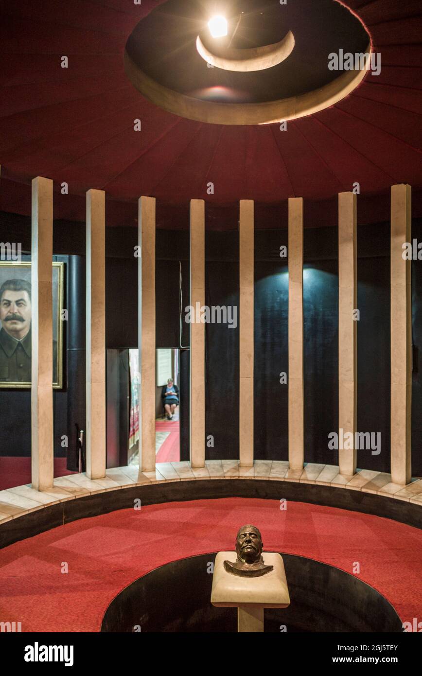 Georgia, Gori. Stalin Museum dedicated to former Soviet dictator Joseph ...