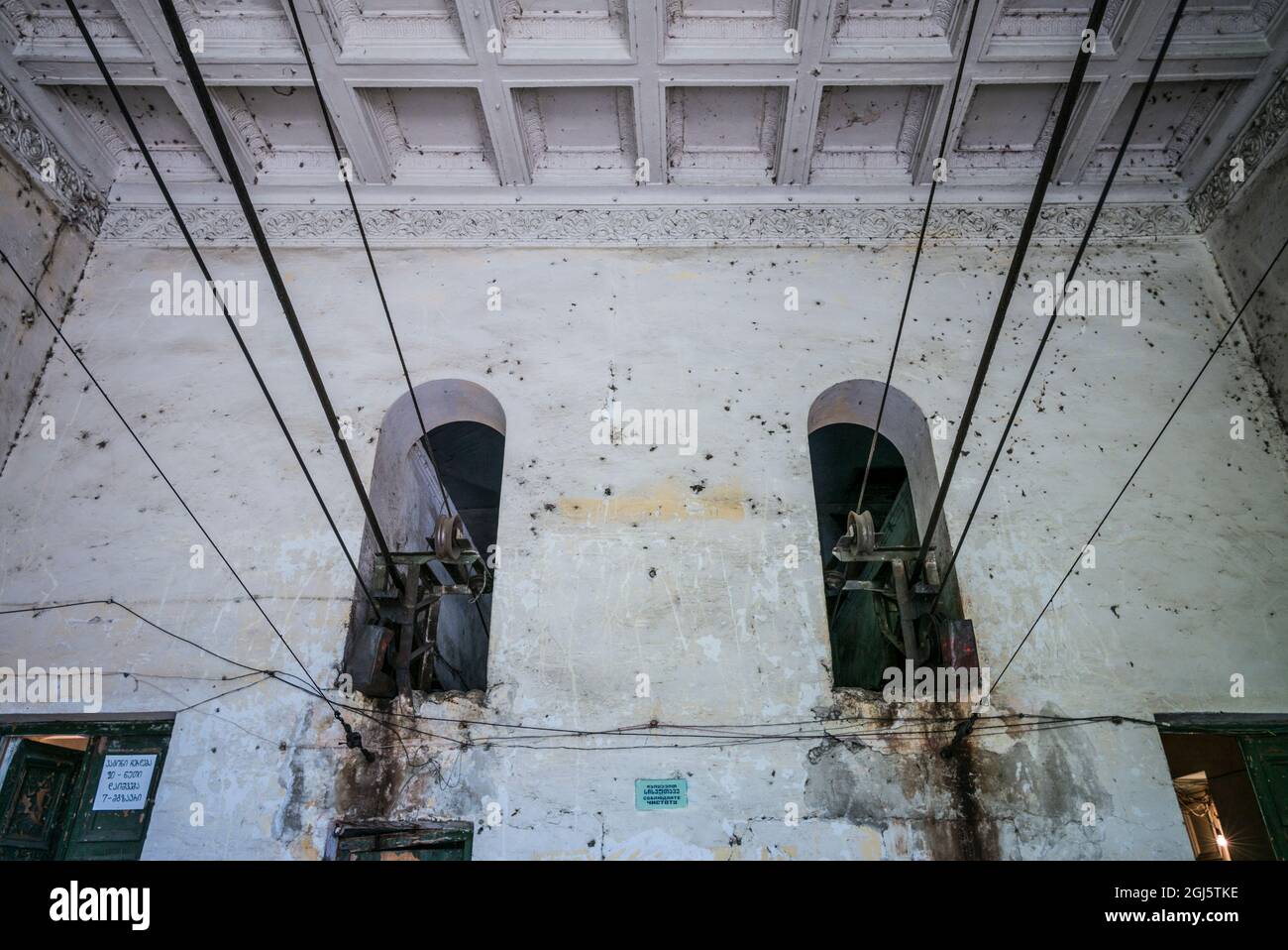 Mining town cable car station hi-res stock photography and images - Alamy