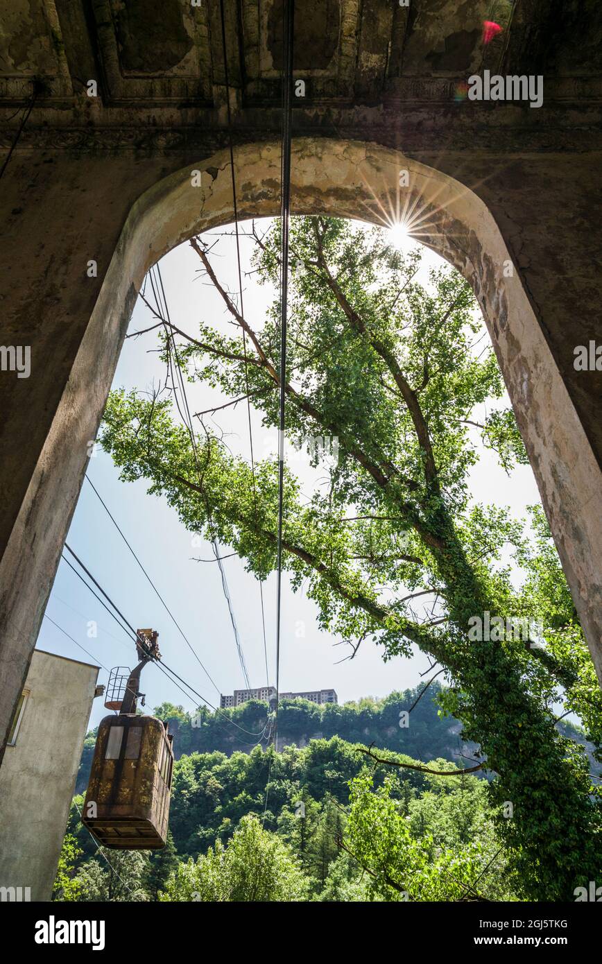Soviet era mining town cable car hi-res stock photography and images ...