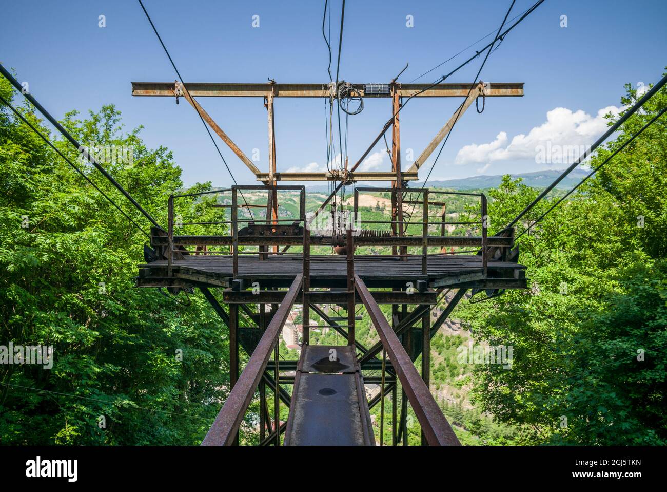 Mining town cable car station hi-res stock photography and images - Alamy