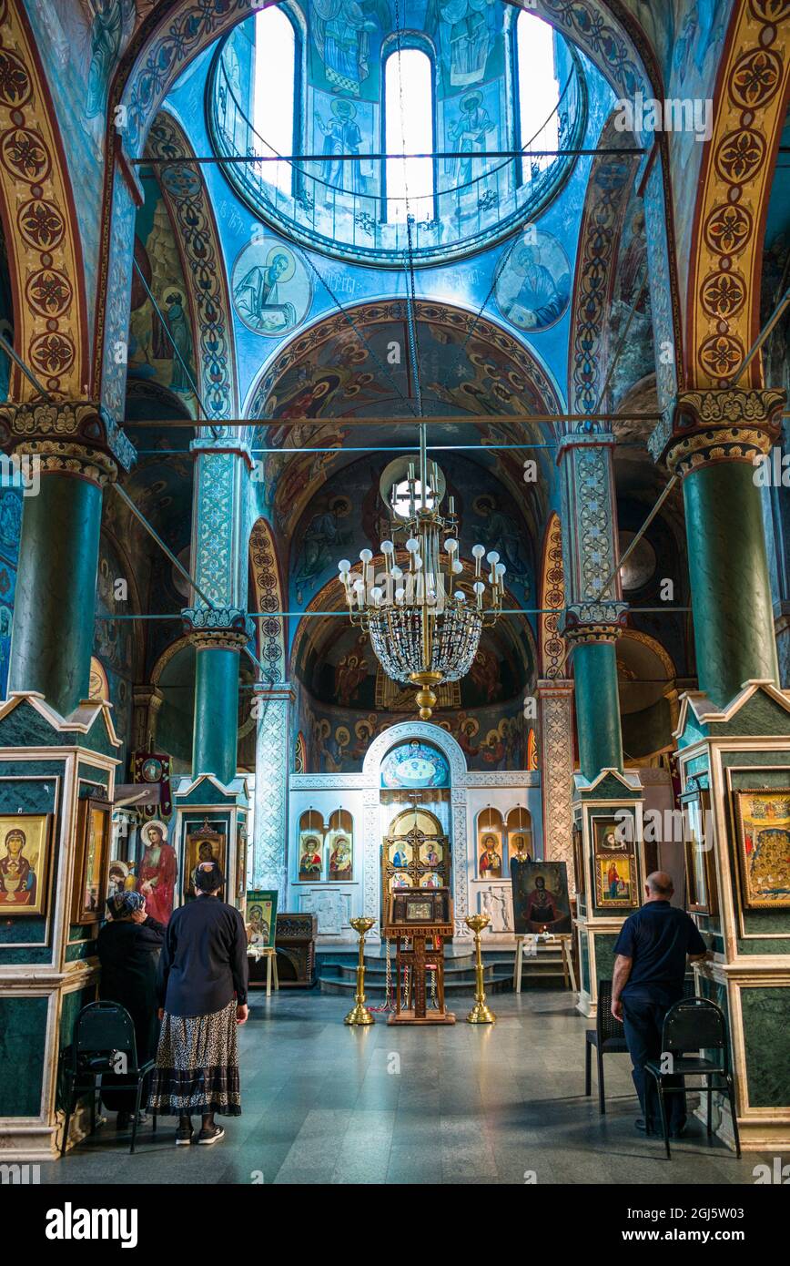 Georgia, Batumi. St. Nicholas Church interior Stock Photo - Alamy