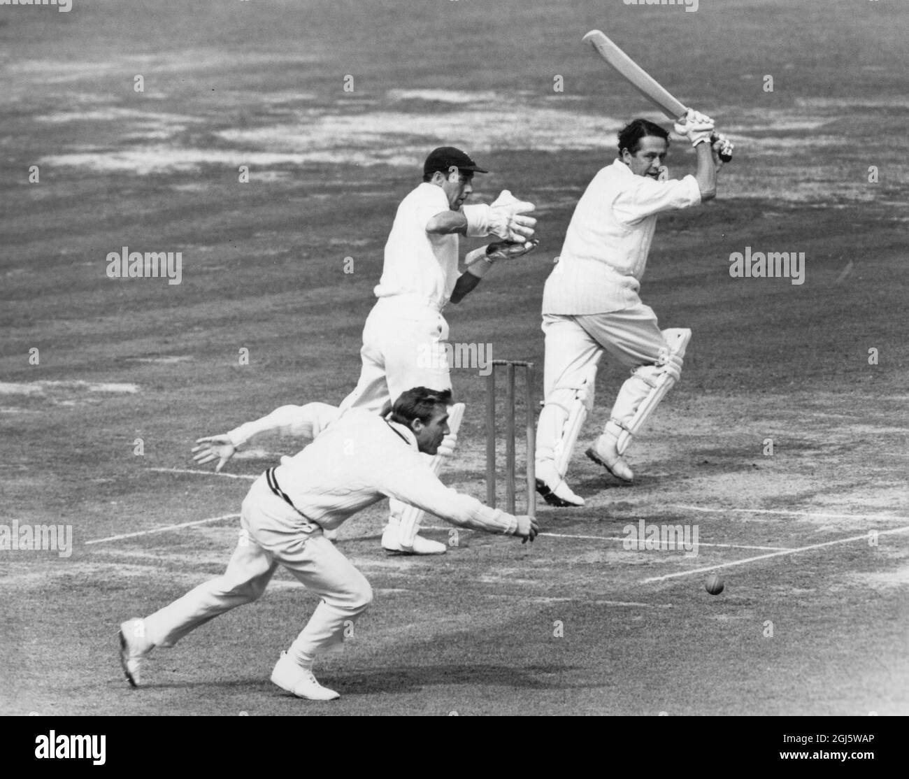 Trevor Bailey The Essex and England all round cricketer at Lord's ...