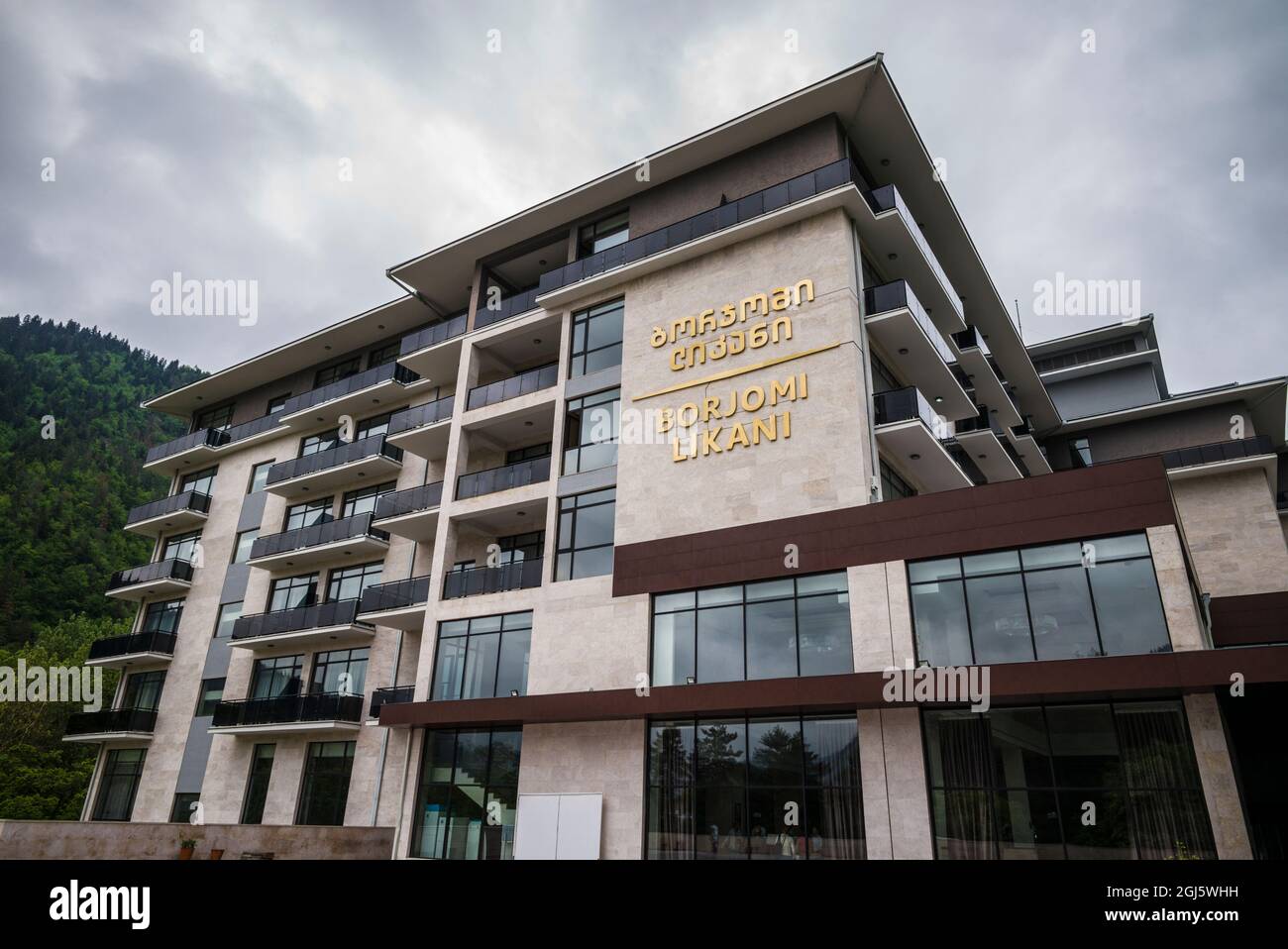 Georgia, Borjomi-Likani. Famous mineral water resort, luxury Borjomi ...