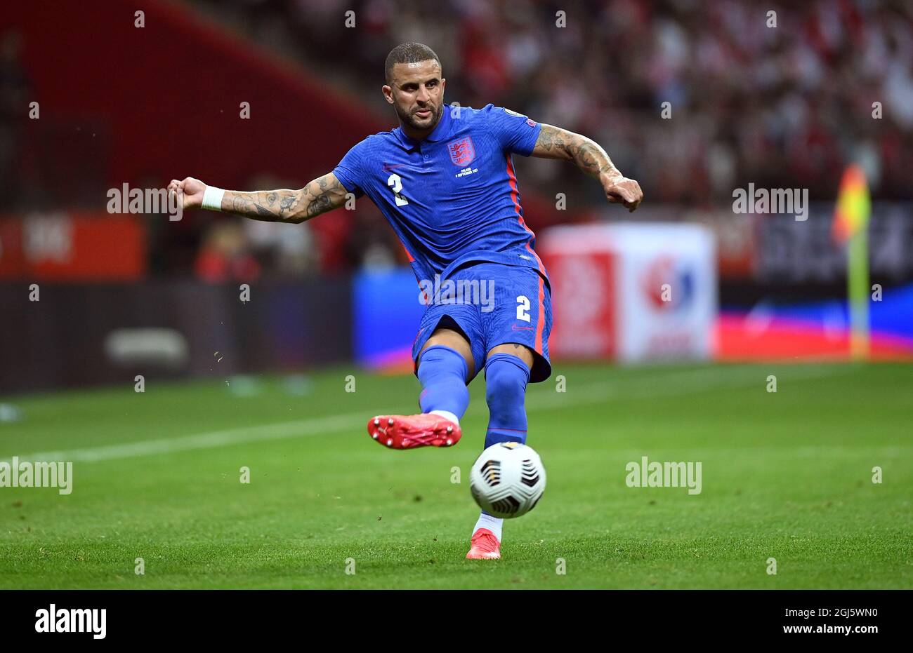 England's Kyle Walker during the 2022 FIFA World Cup Qualifying match ...