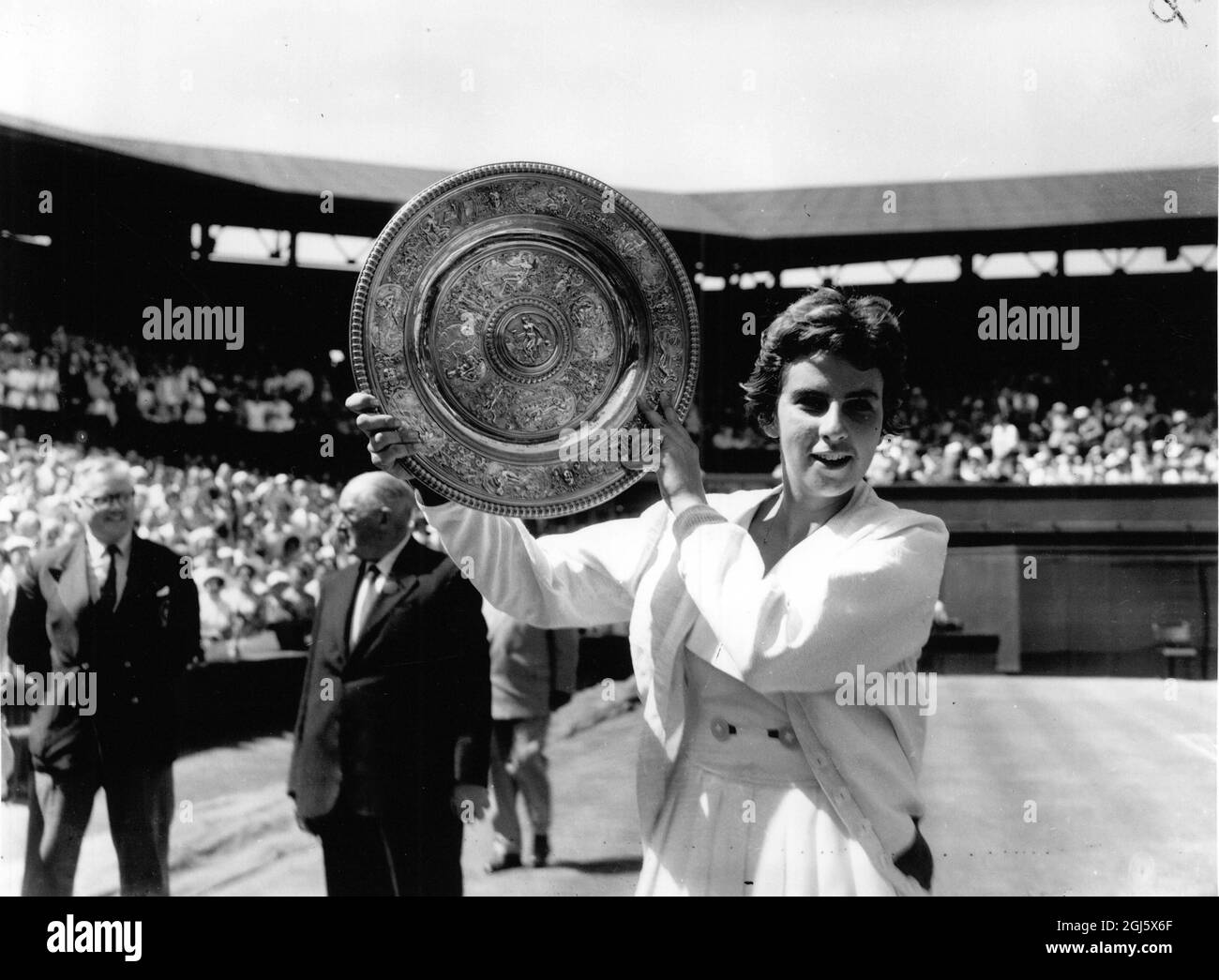 Maria Bueno of Brazil wins the final of Ladies Singles tennis ...