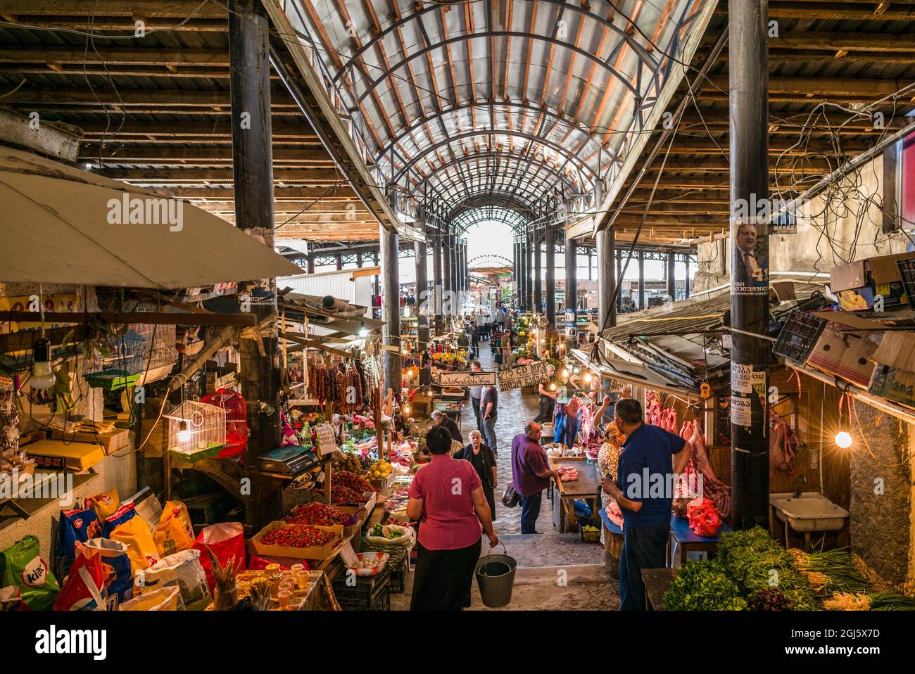 Georgia, Kakheti, Telavi. Bazari town market interior Stock Photo - Alamy