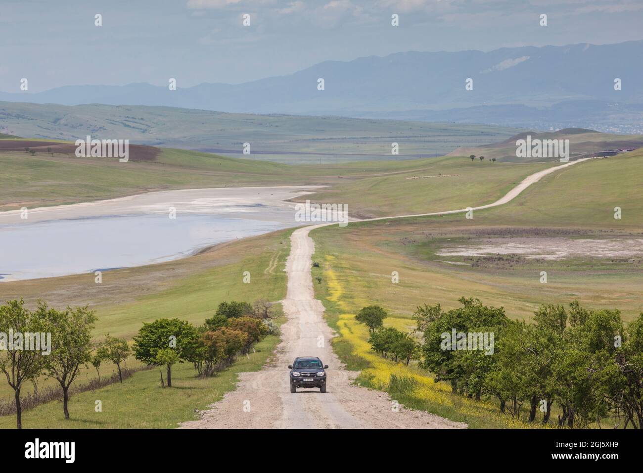 Georgia, Udabno country road Stock Photo - Alamy