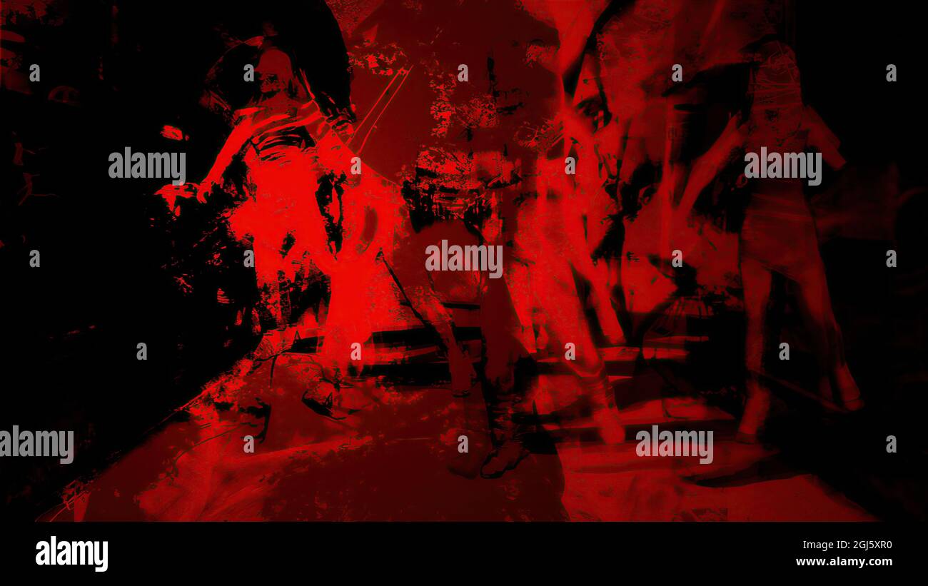 3d illustration - Disturbing Horror Background Stock Photo - Alamy