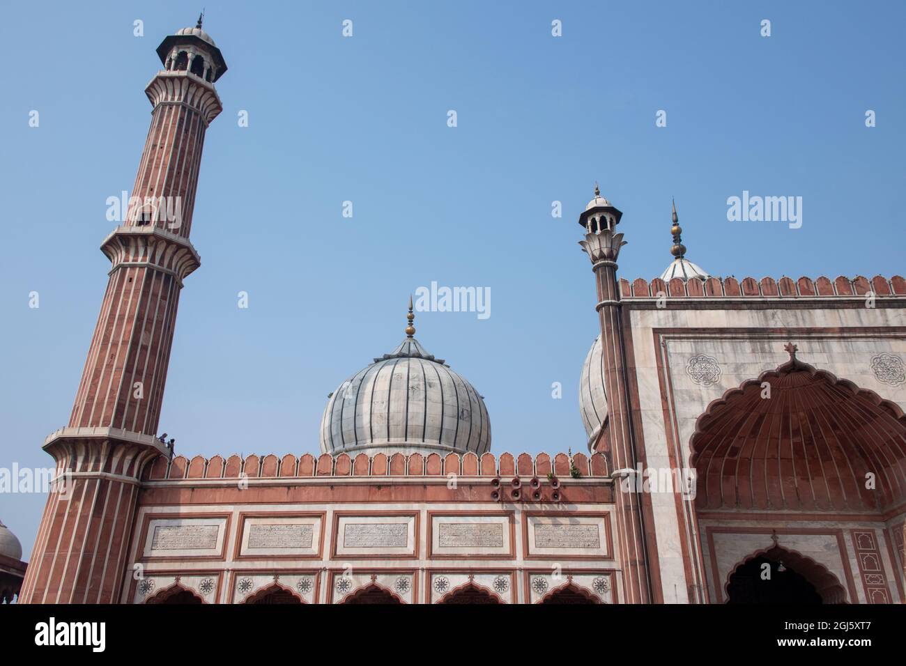 India, Delhi, Old Delhi. Jama Masjid, one of the largest mosques in ...