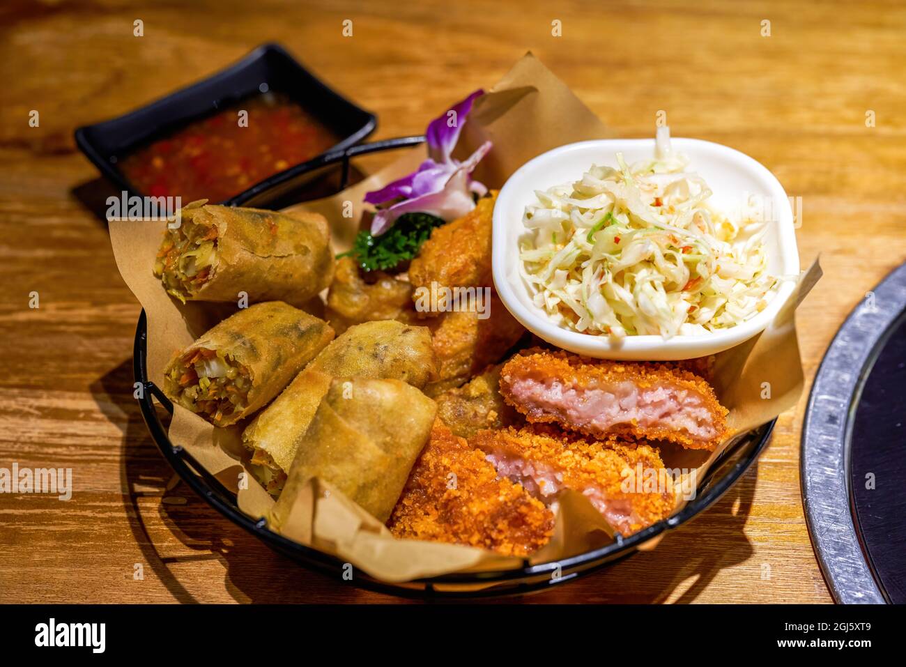 Traditional spring roll roll roll burrito snacks hi-res stock ...