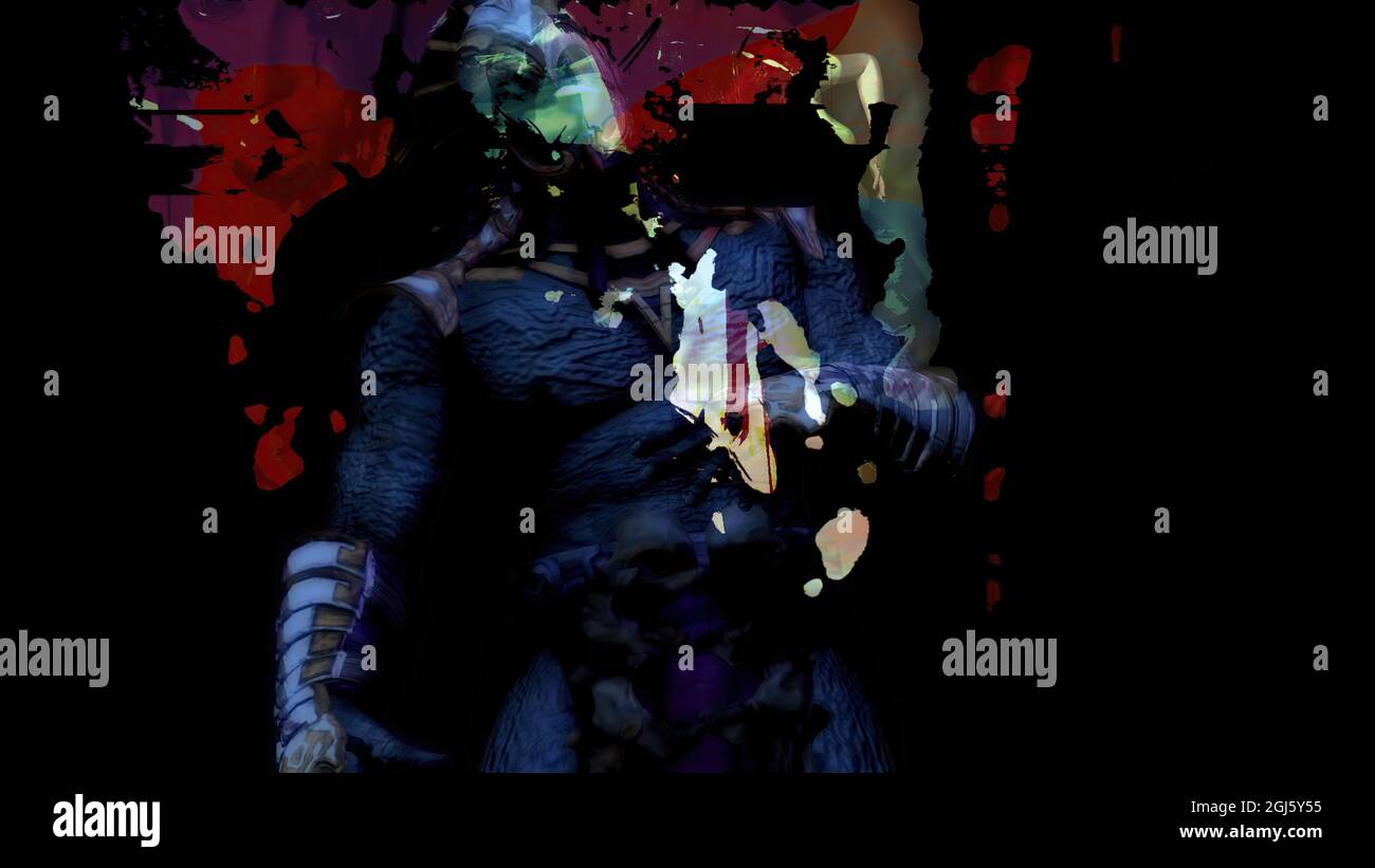 3d illustration - Disturbing Horror Background Stock Photo - Alamy