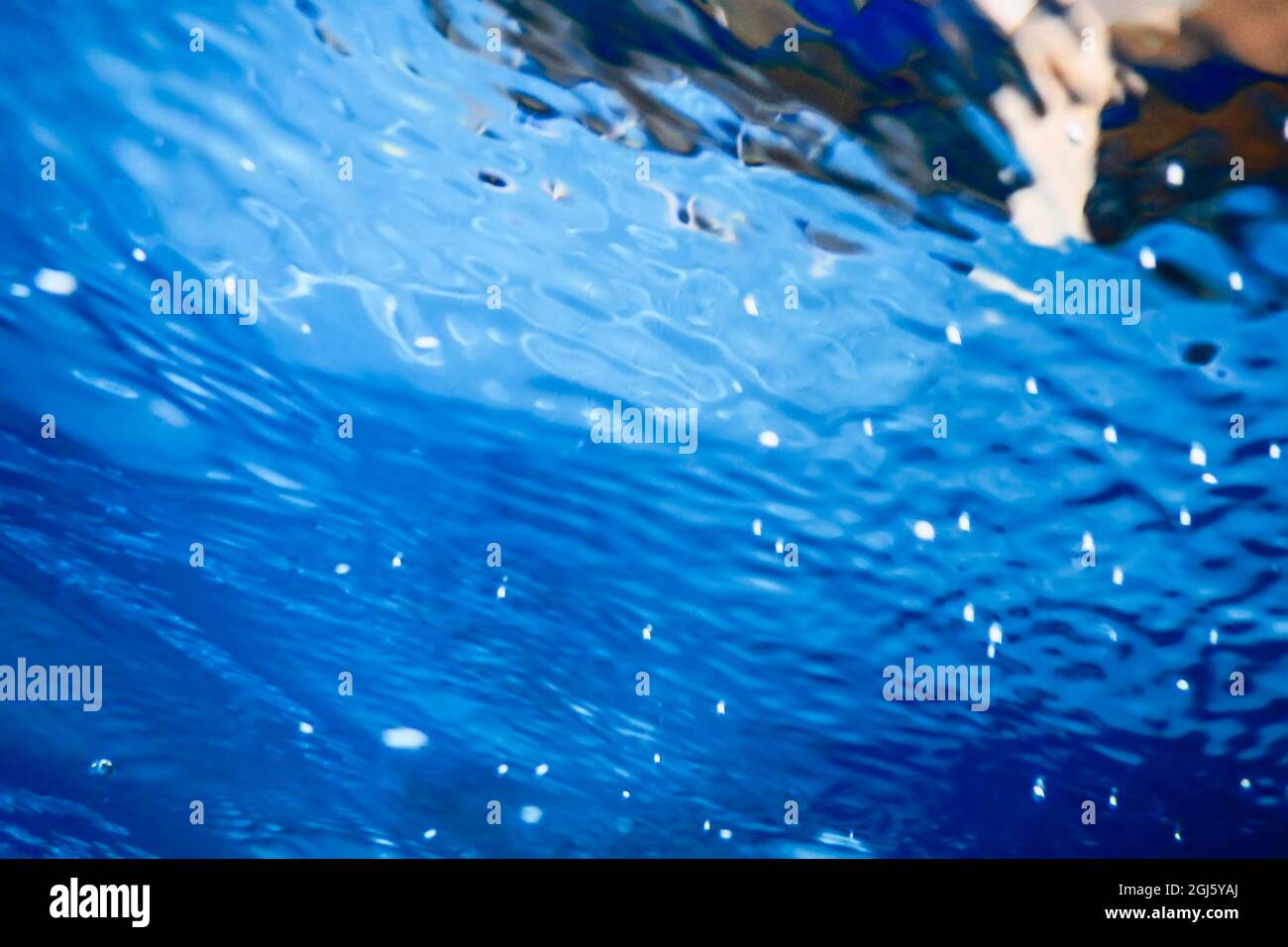 Water Surface Underwater, Swimming Pool Surface Water Background Stock ...