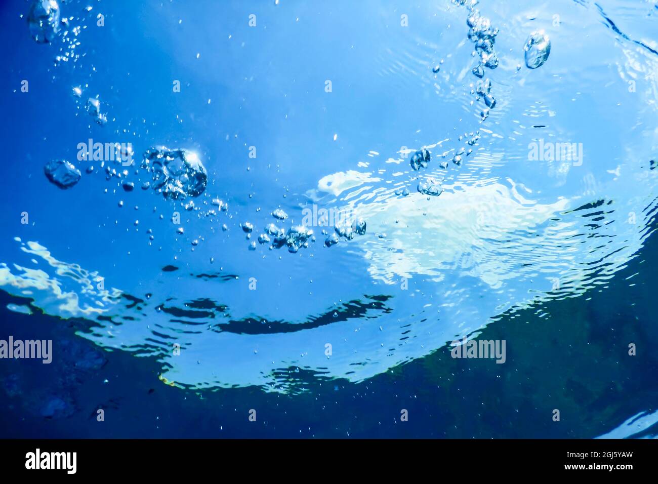 Water Surface Underwater, Swimming Pool Surface Water Background Stock ...