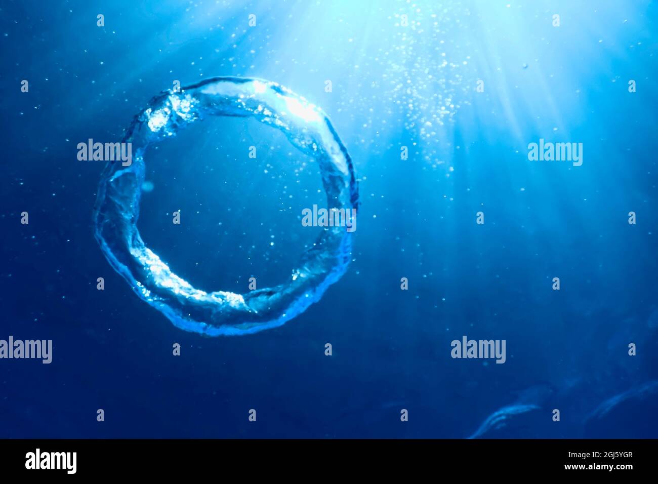 Bubble Ring Underwater, Ring Bubble Stock Photo - Alamy