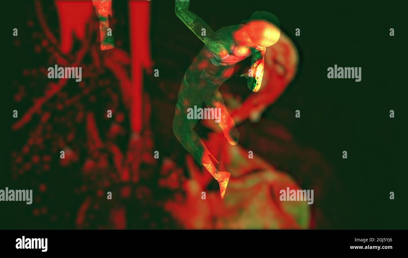 3d illustration - Disturbing Horror Background Stock Photo - Alamy