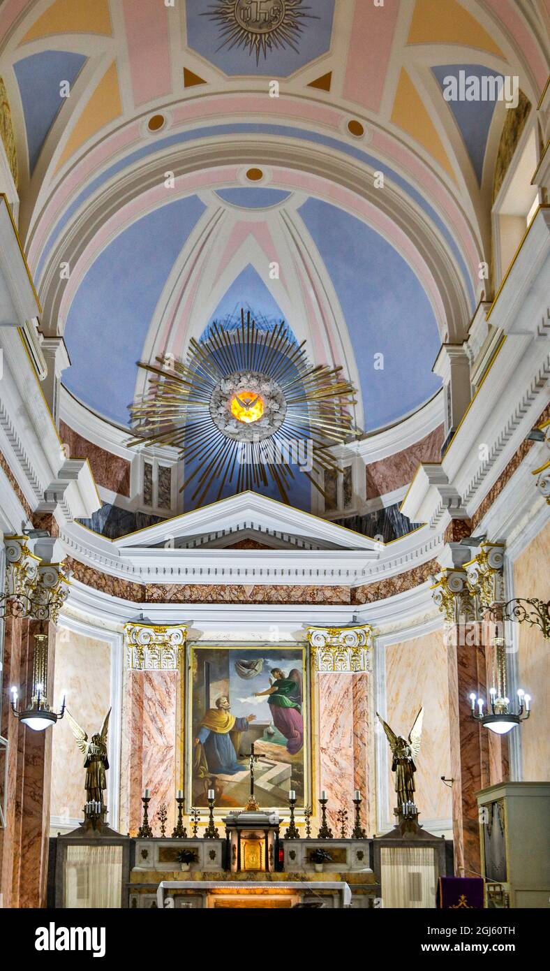 Israel, Joppa. Church of St. Peter, main altar Stock Photo - Alamy